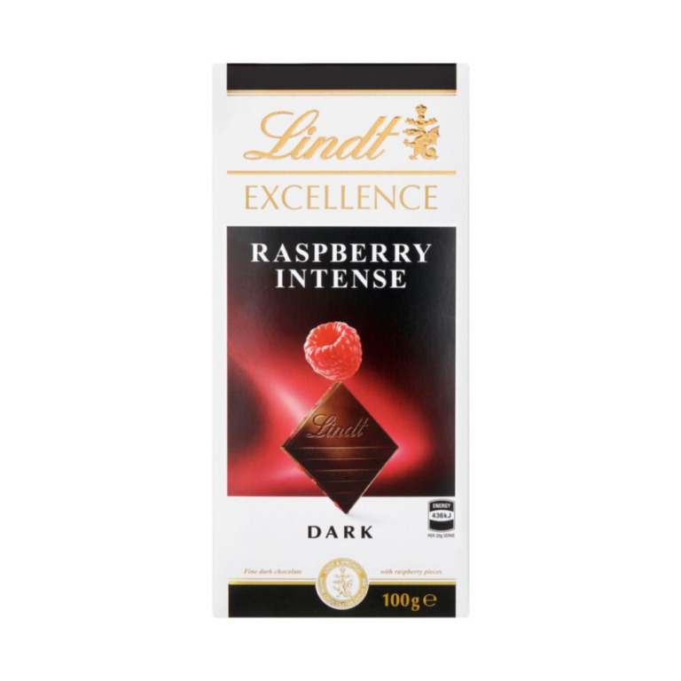 LINDT EXCELLENCE RASPBERRY INTENSE 100G | Checkdate